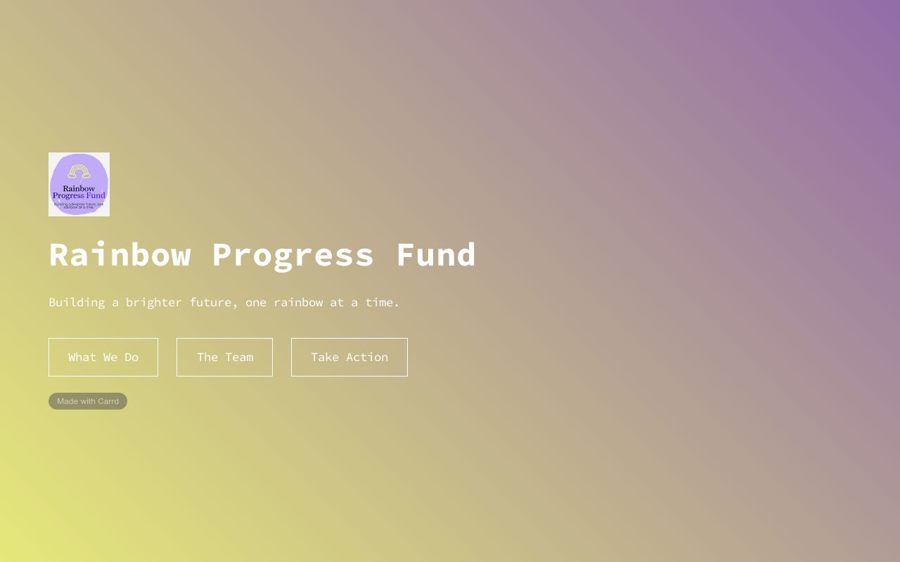 Rainbow Progress Fund